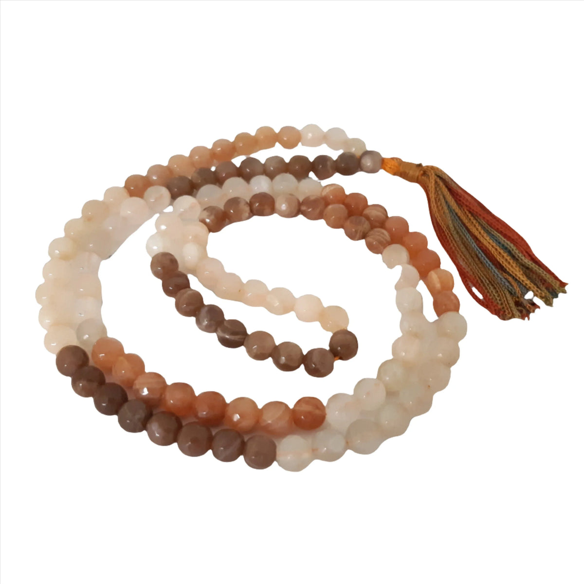 Multi Colored Moonstone Mala Faceted 8mm Beads – Body Mind & Soul Houston