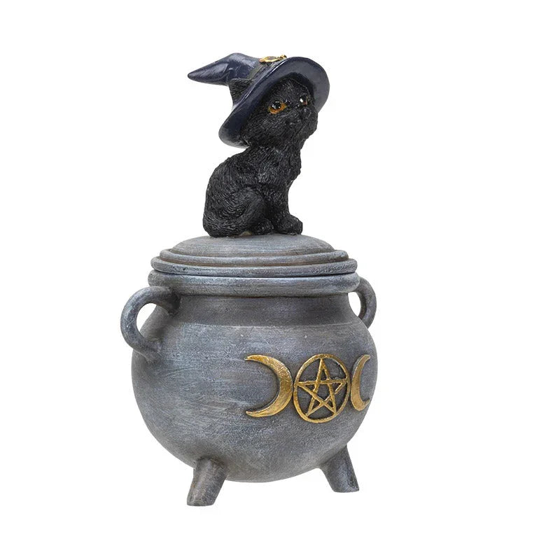 Black Cat on Cauldron Box – Body Mind & Soul Houston