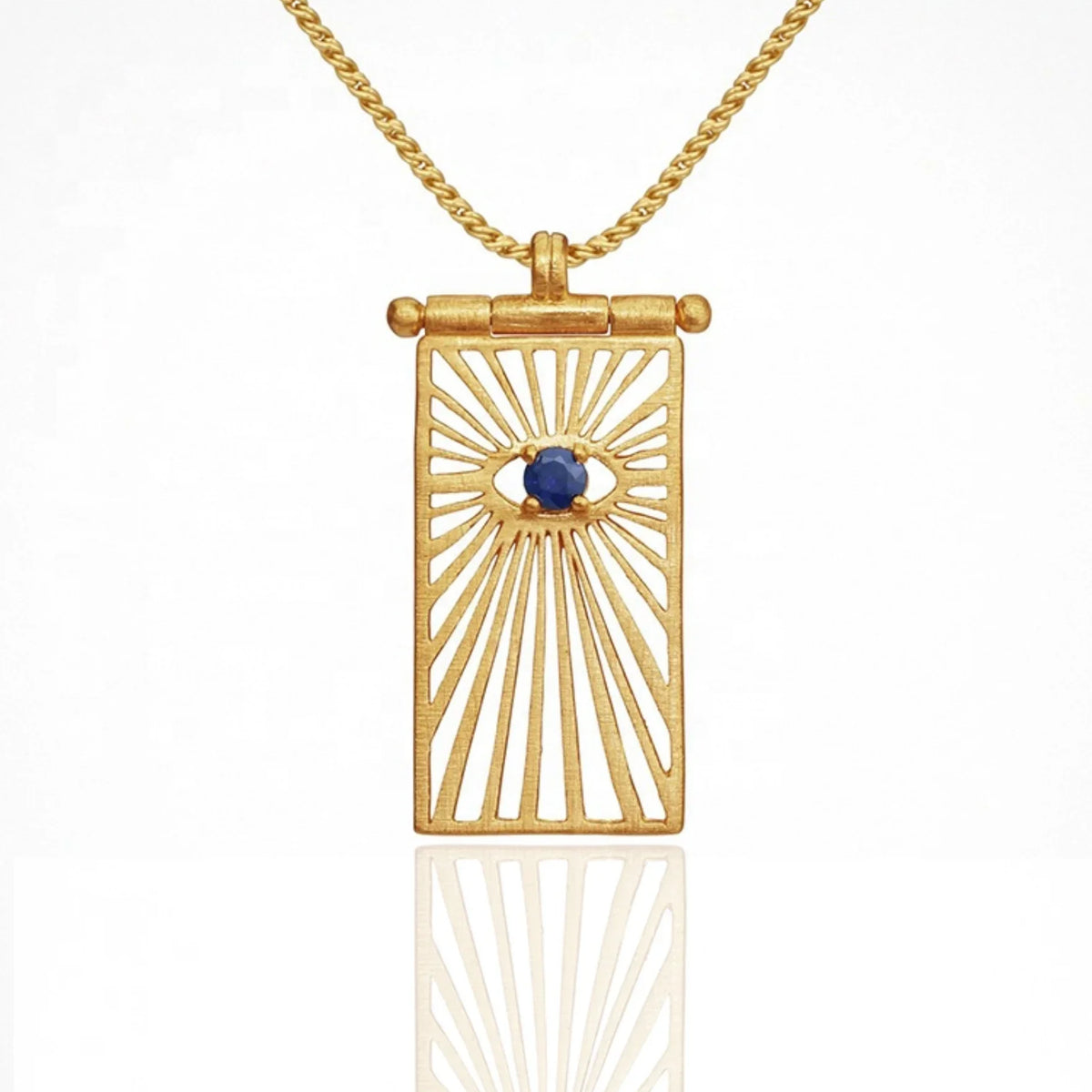 Starmaker Sapphire Rectangle Eye Necklace – Body Mind & Soul Houston